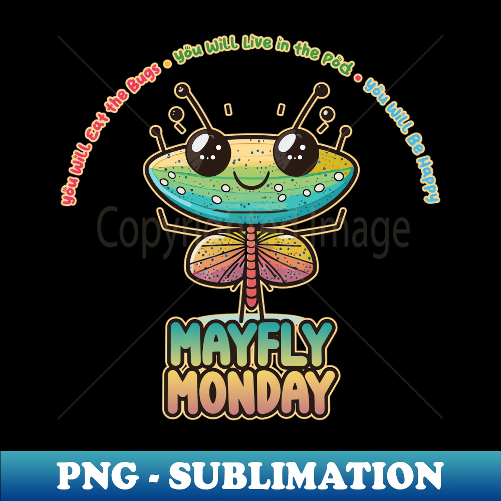 Mayfly Monday Kawaii Bug Buffet - Instant PNG Sublimation Do | Inspire ...