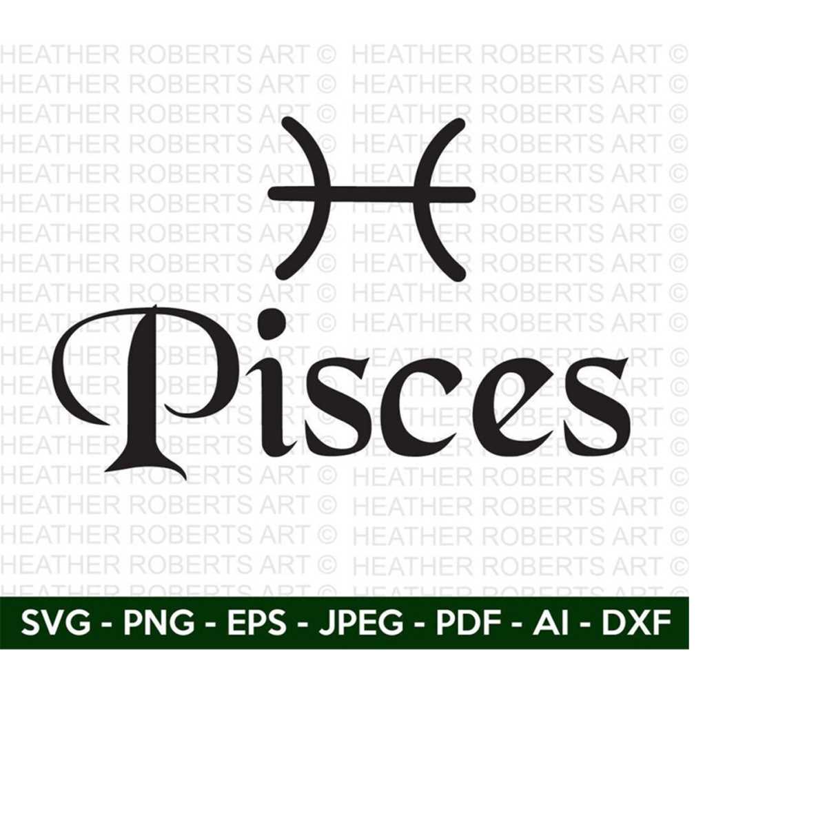 Pisces SVG, Pisces Zodiac Svg, Zodiac Signs SVG, Astrology S - Inspire ...