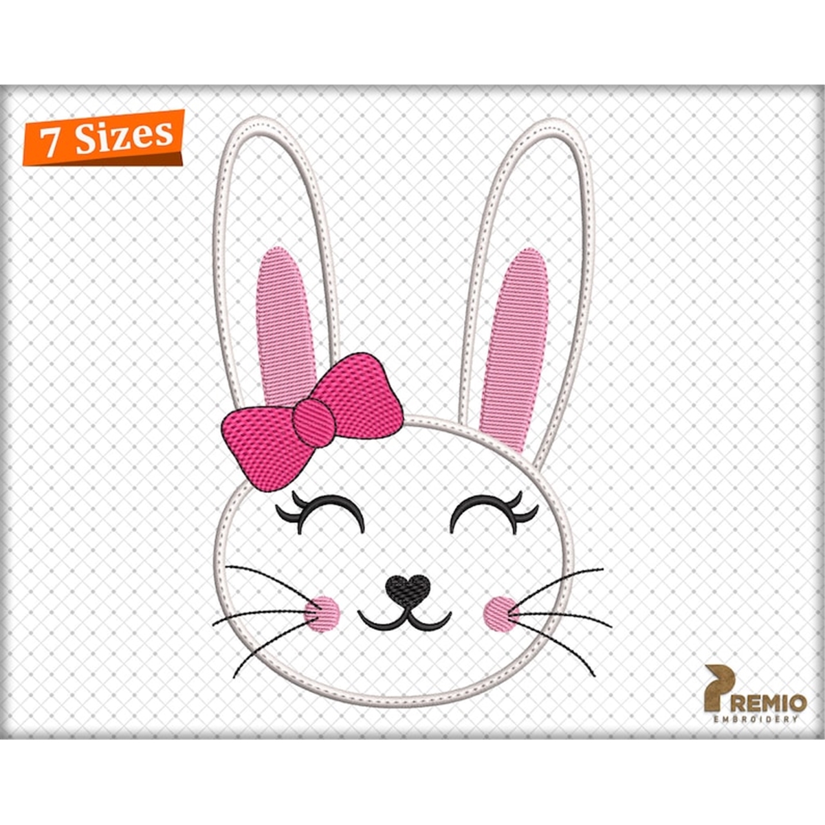 Bunny Applique Machine Embroidery Design, Bunny Embroidery, - Inspire ...