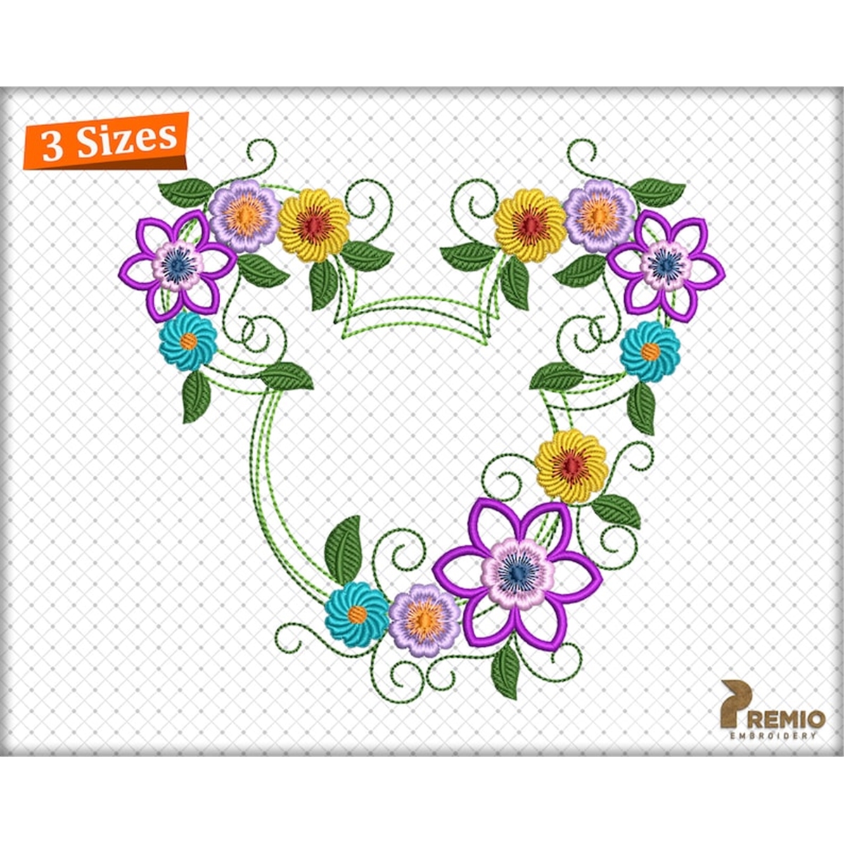 Spring Embroidery Designs, Floral Spring Embroidery Design, | Inspire ...