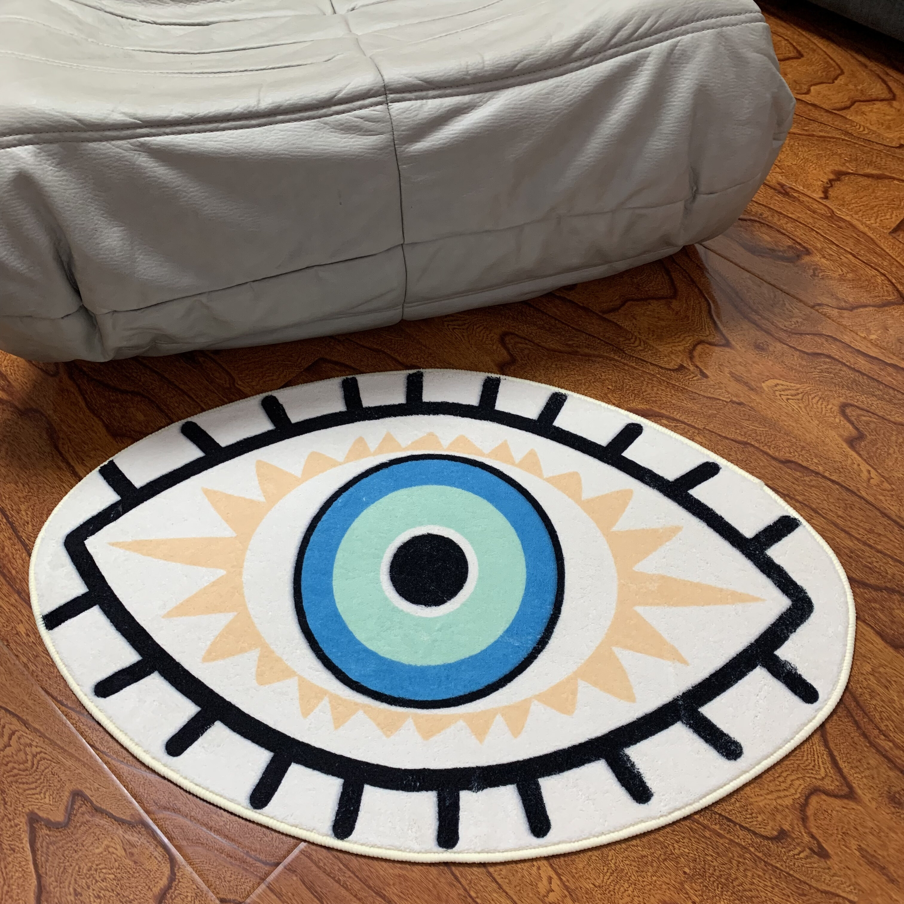 1pc Soft and Comfortable Eyes-shaped Area Rugs for Living Ro | Inspire ...