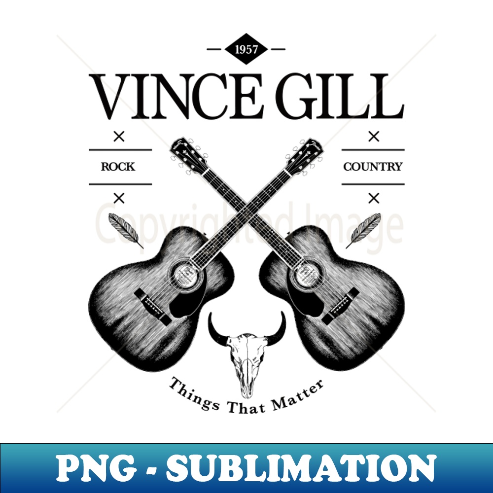 Vince Gill Acoustic Guitar Vintage Logo - PNG Transparent Su - Inspire ...