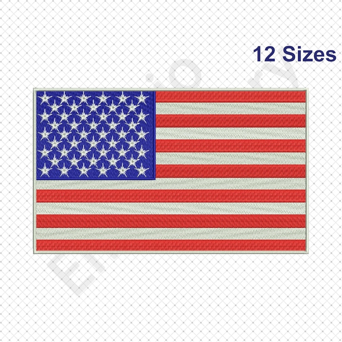 American Flag Embroidery Design | Inspire Uplift