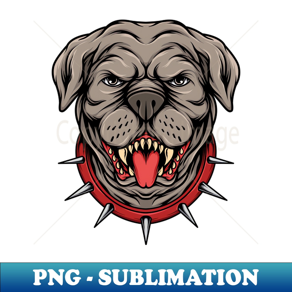 Mean Pitbull Head - Vintage Sublimation PNG Download - Creat | Inspire ...