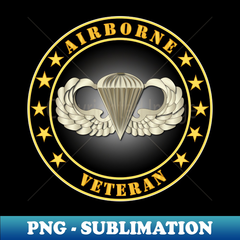 Airborne Veteran - PNG Transparent Sublimation Design - Unlo | Inspire ...