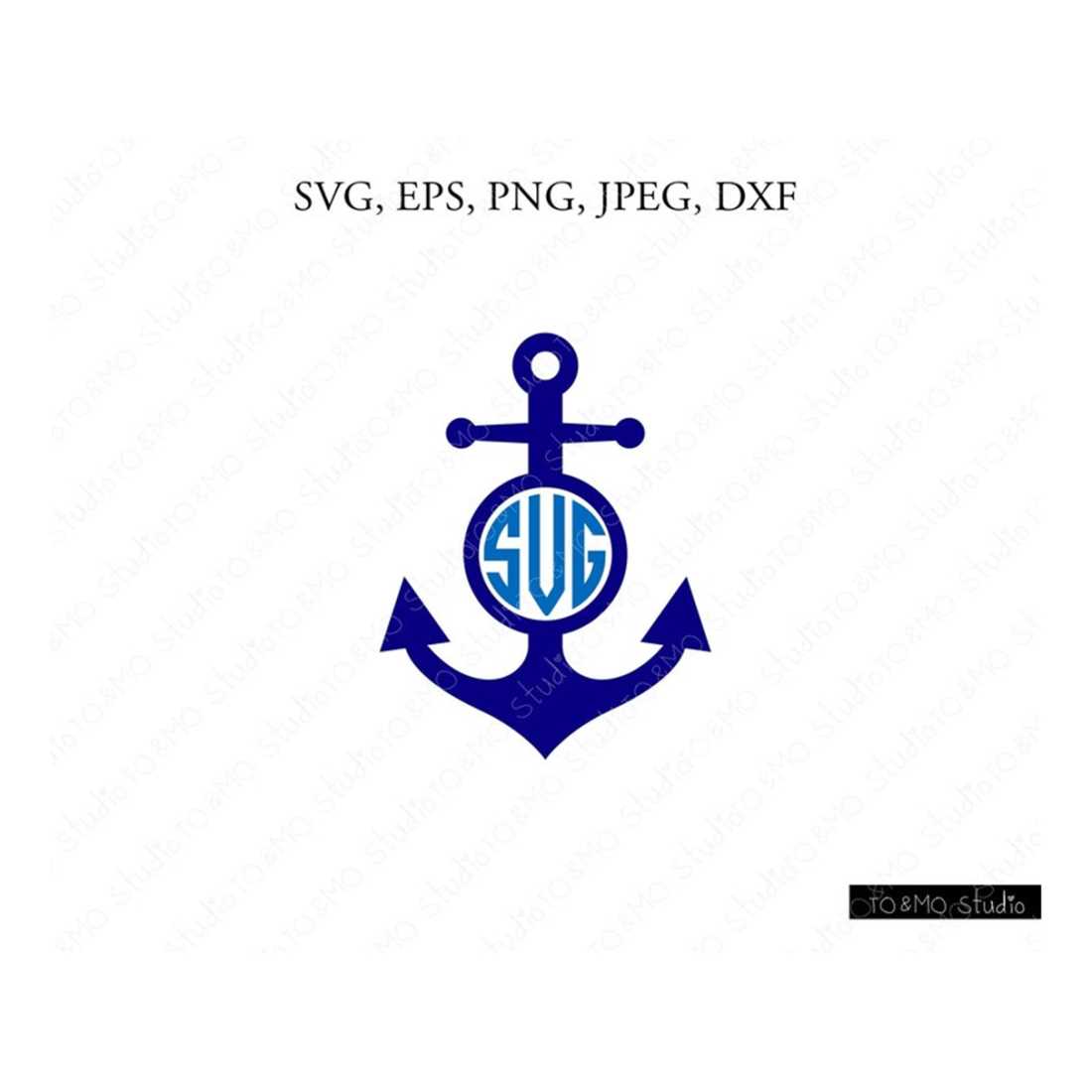 Anchor Monogram SVG, Anchor SVG, Sea Svg, Summer Svg, Sailor | Inspire ...