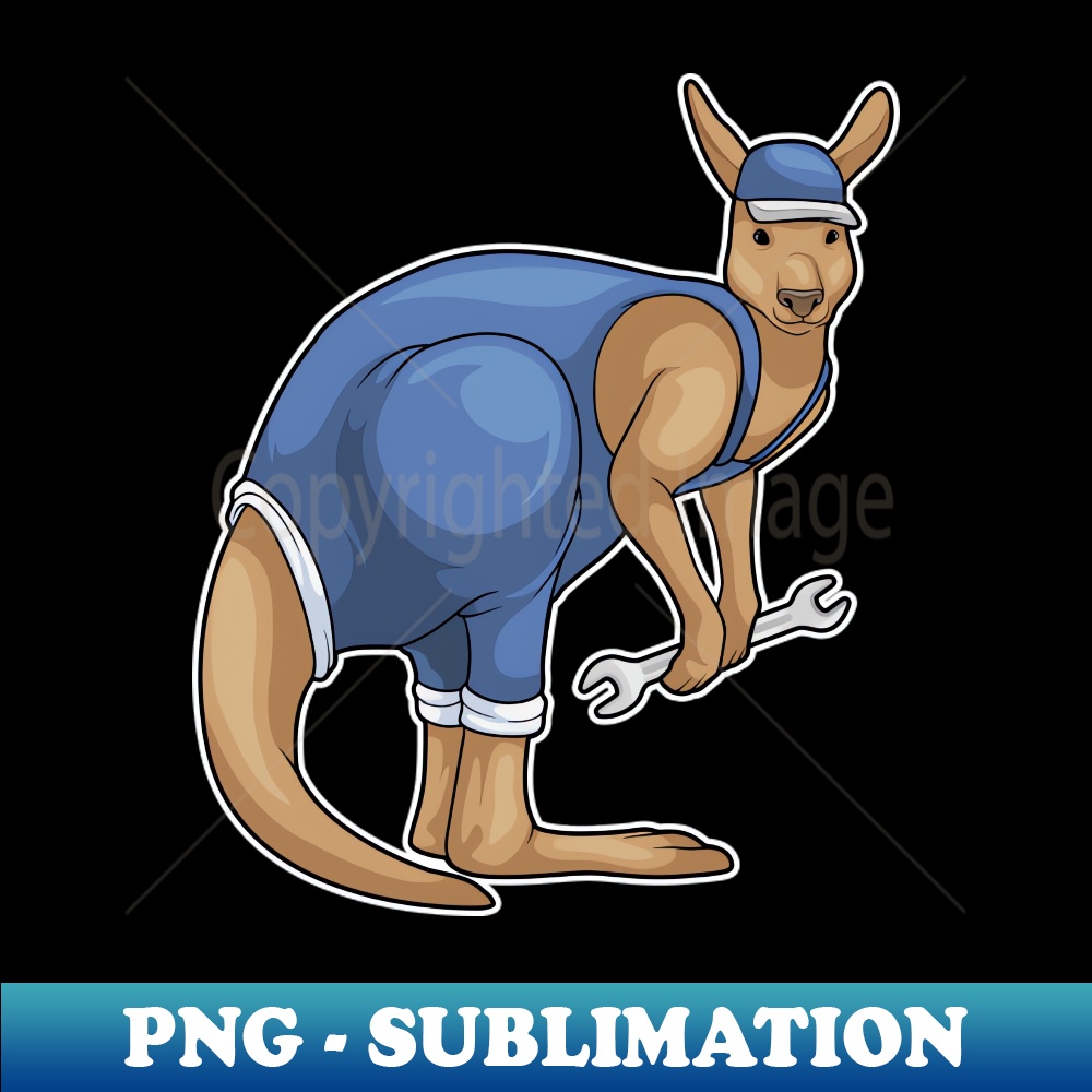 Kangaroo Mechanic Tool - PNG Transparent Sublimation File - - Inspire ...