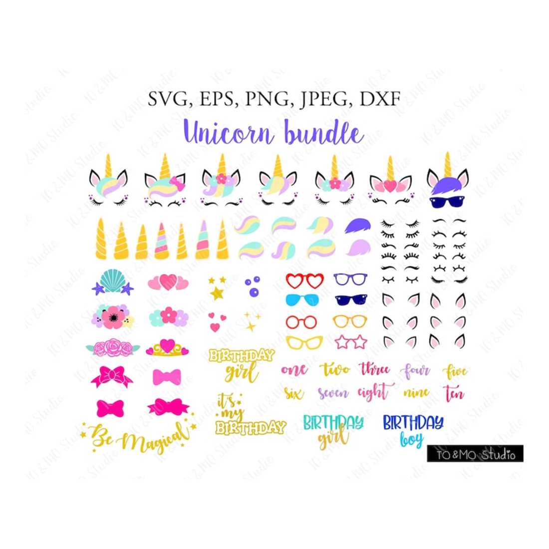 Unicorn SVG, Unicorn bundle SVG, Unicorn head Svg, Unicorn C | Inspire ...