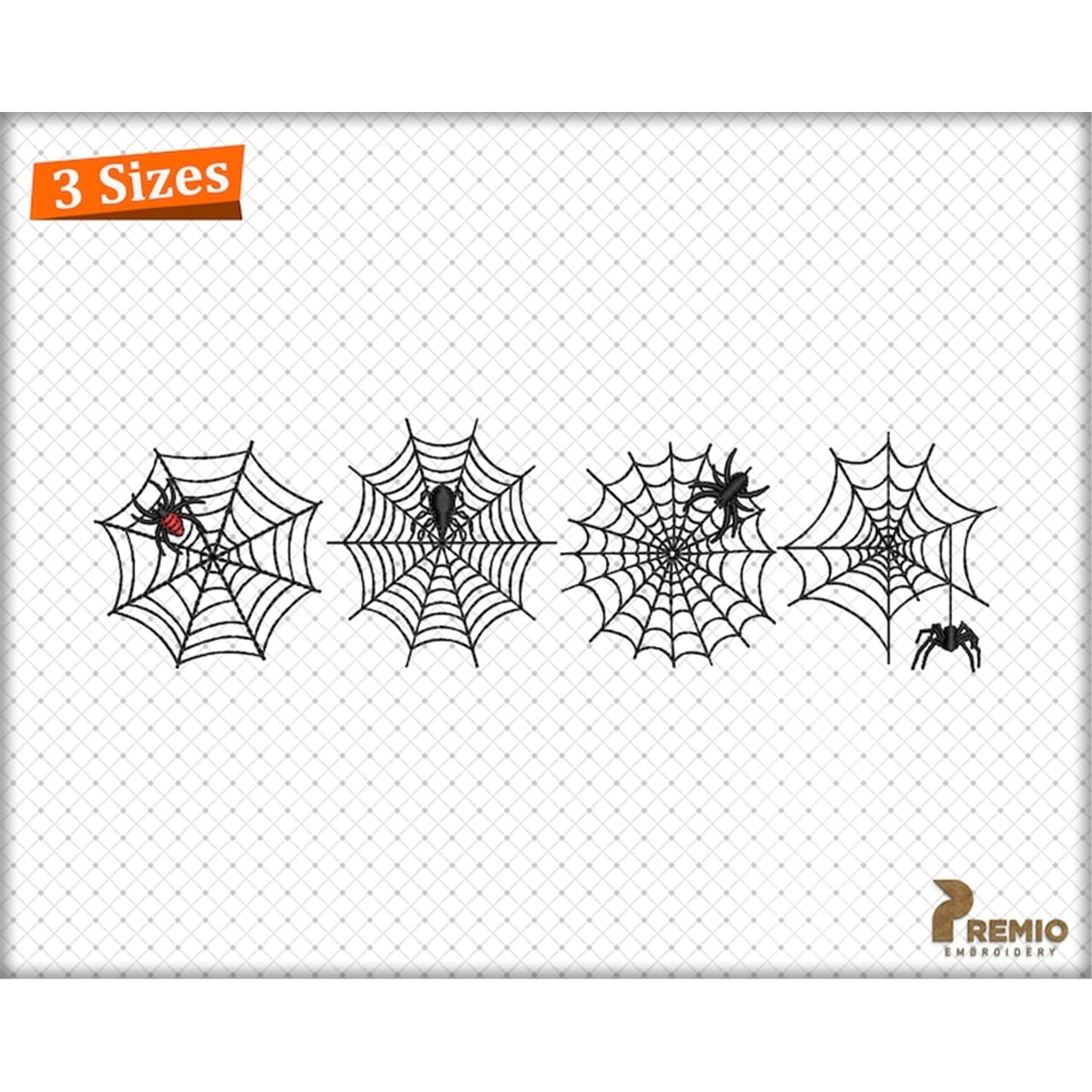 Spider Web Embroidery Design, Four Halloween Spider Machine | Inspire ...