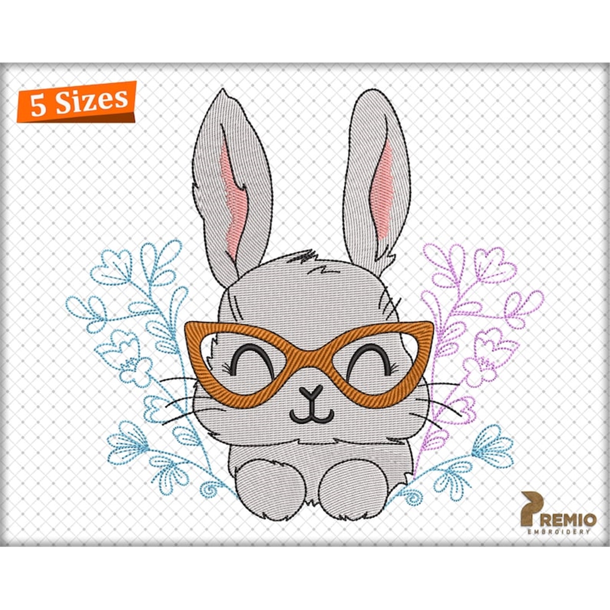 Cute Bunny Embroidery Patterns, Easter Bunny Embroidery Desi | Inspire ...