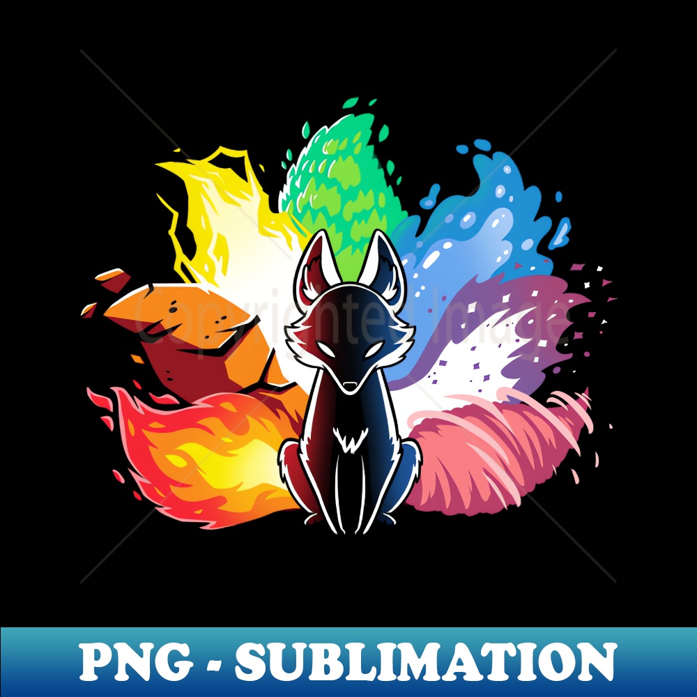 Elemental Kitsune - Modern Sublimation PNG File - Unleash Yo | Inspire ...