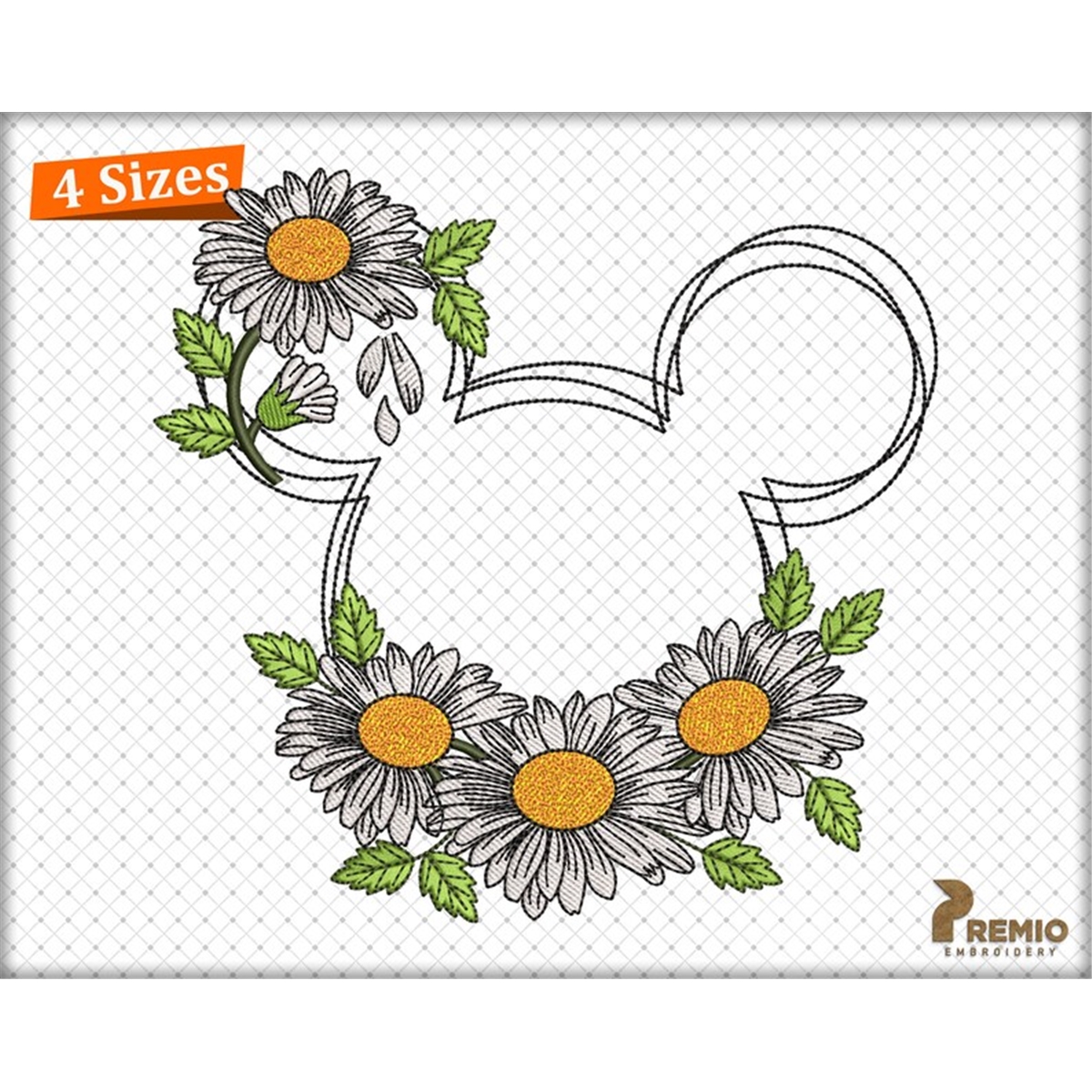 Spring flowers machine embroidery design, Daisy Flowers Embr | Inspire ...