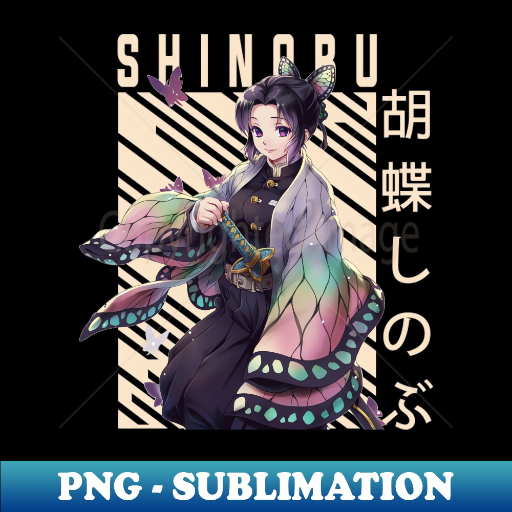 Shinobu Kocho - Demon Slayer - PNG Sublimation Digital Downl - Inspire ...