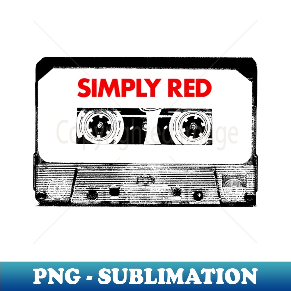 Simply Red Cassette Tape - Retro PNG Sublimation Digital Dow | Inspire ...