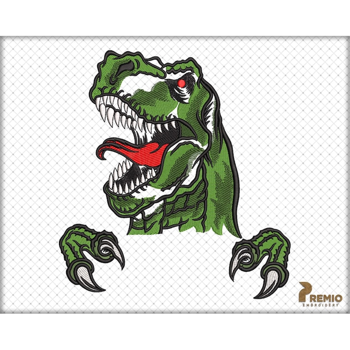 Dinosaur Embroidery Designs, T-Rex Machine Embroidery Design | Inspire ...