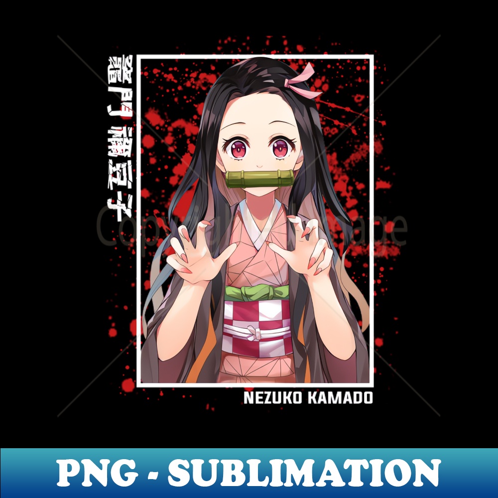 Nezuko Kamado - Demon Slayer - Retro PNG Sublimation Digital | Inspire ...