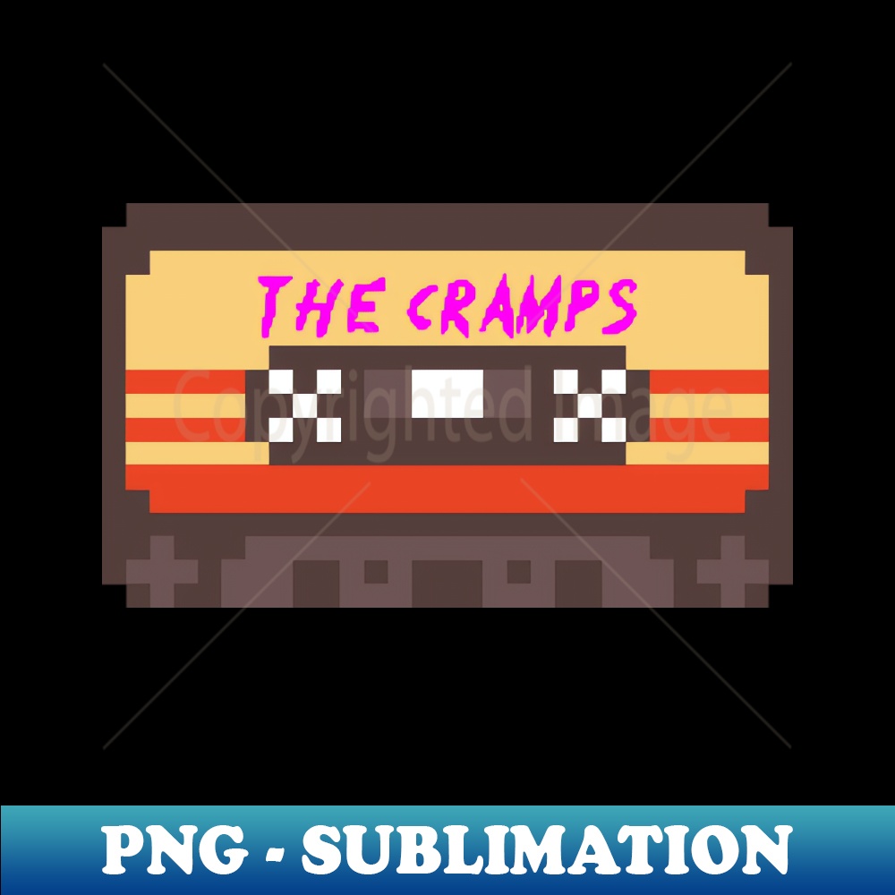 The Cramps 8bit cassette tape - PNG Transparent Sublimation | Inspire ...