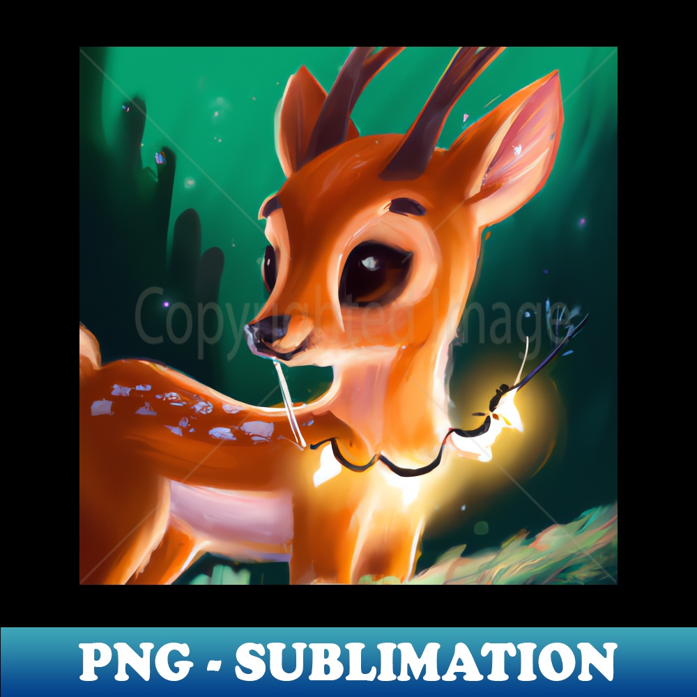 Cute Impala Drawing - PNG Transparent Digital Download File - Inspire ...