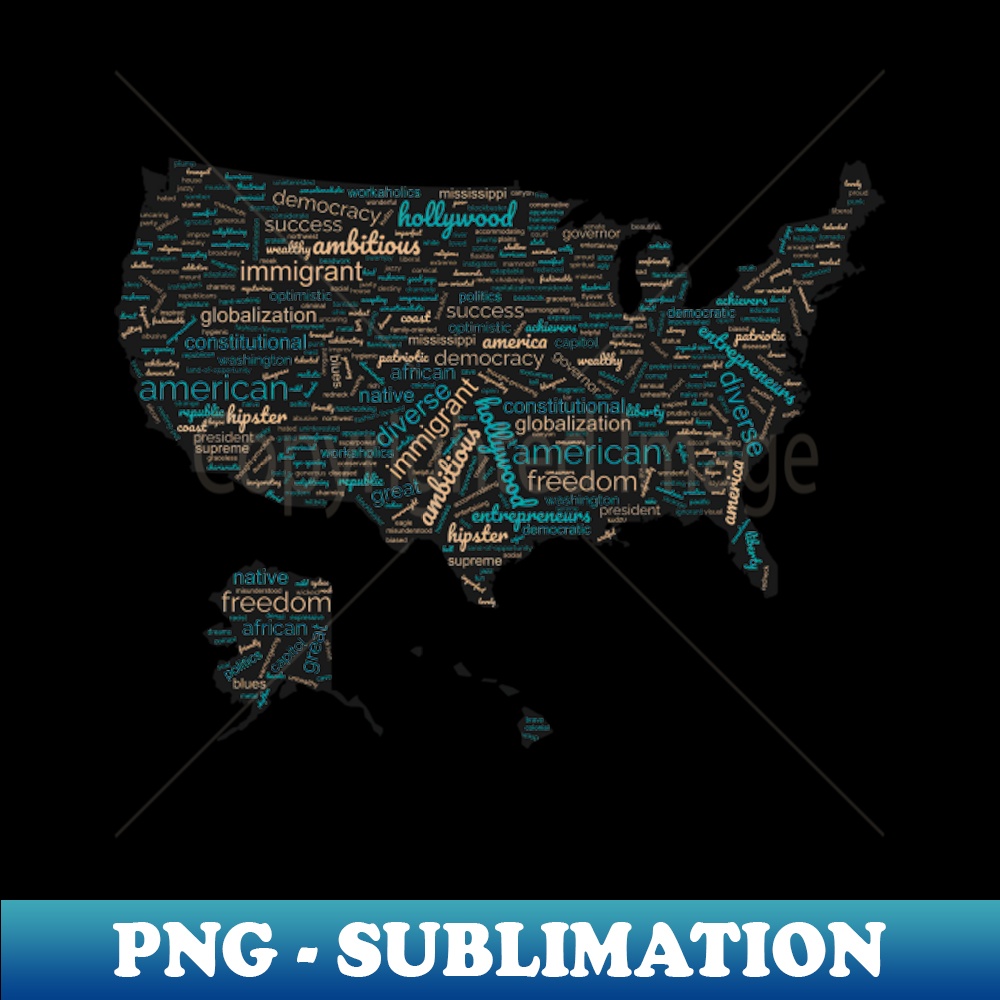 Maps of united states of America in words - Professional Sub - Inspire ...