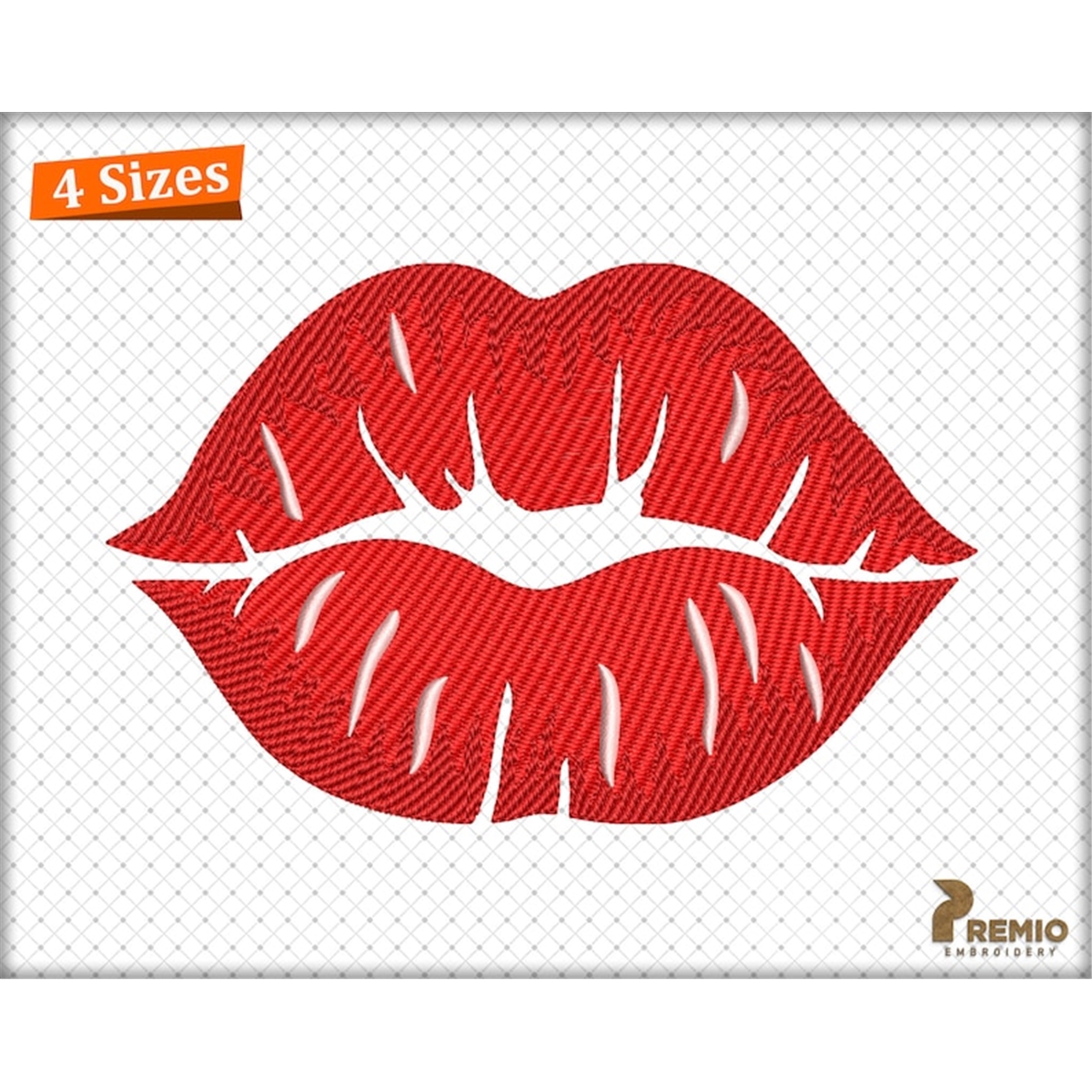 Lips Embroidery Design, Kissy Lips Embroidery Designs, Heart | Inspire ...