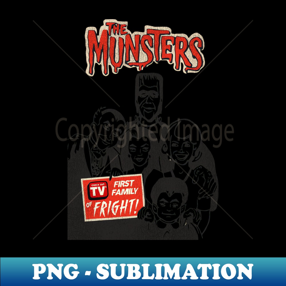 The Munsters First Family of FRIGHT - PNG Sublimation Digita - Inspire ...