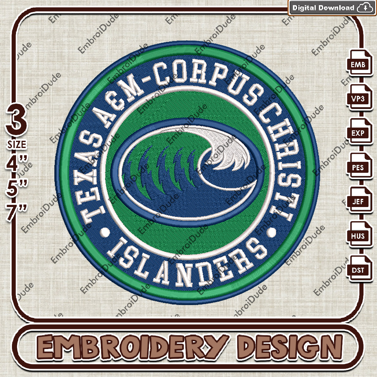 NCAA Logo Embroidery Files, NCAA Embroidery Designs, Texas A - Inspire ...