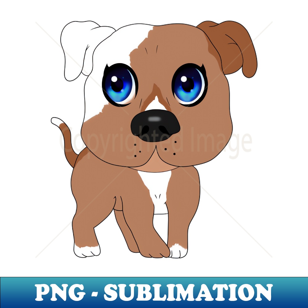 Chibi Pitbull Staffordshire - Creative Sublimation PNG Downl | Inspire ...