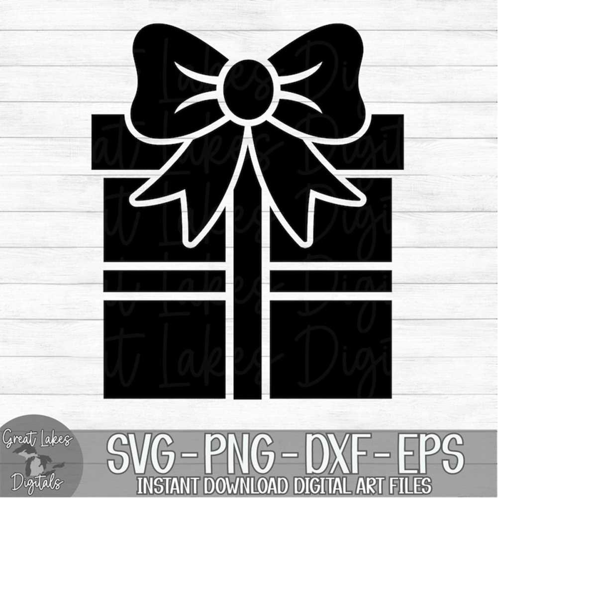Present - Instant Digital Download - svg, png, dxf, and eps - Inspire ...
