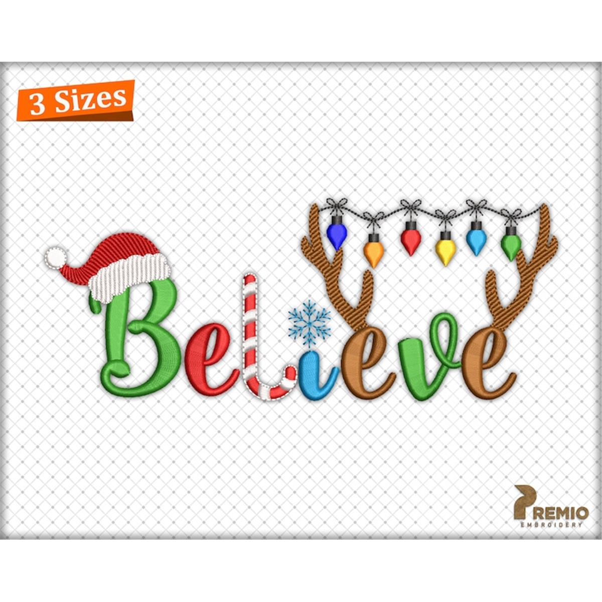 Christmas Embroidery, Believe Embroidery Design, Believe Mac - Inspire ...