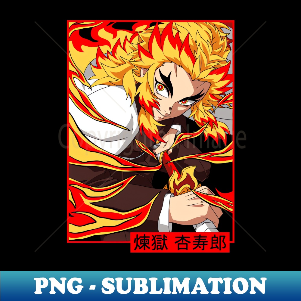 Kyojuro Rengoku - High-Resolution PNG Sublimation File - Unl | Inspire ...