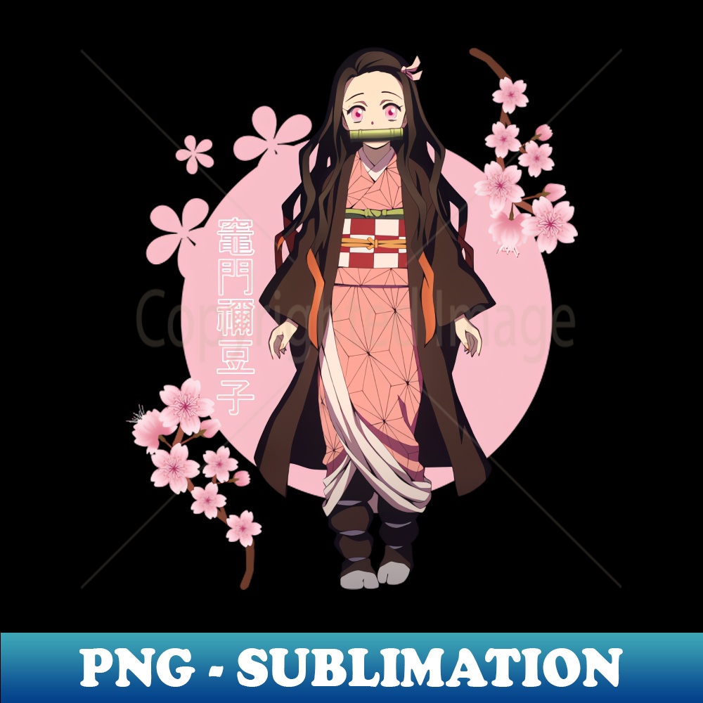 Nezuko Kamado - Demon Slayer - Instant PNG Sublimation Downl - Inspire ...