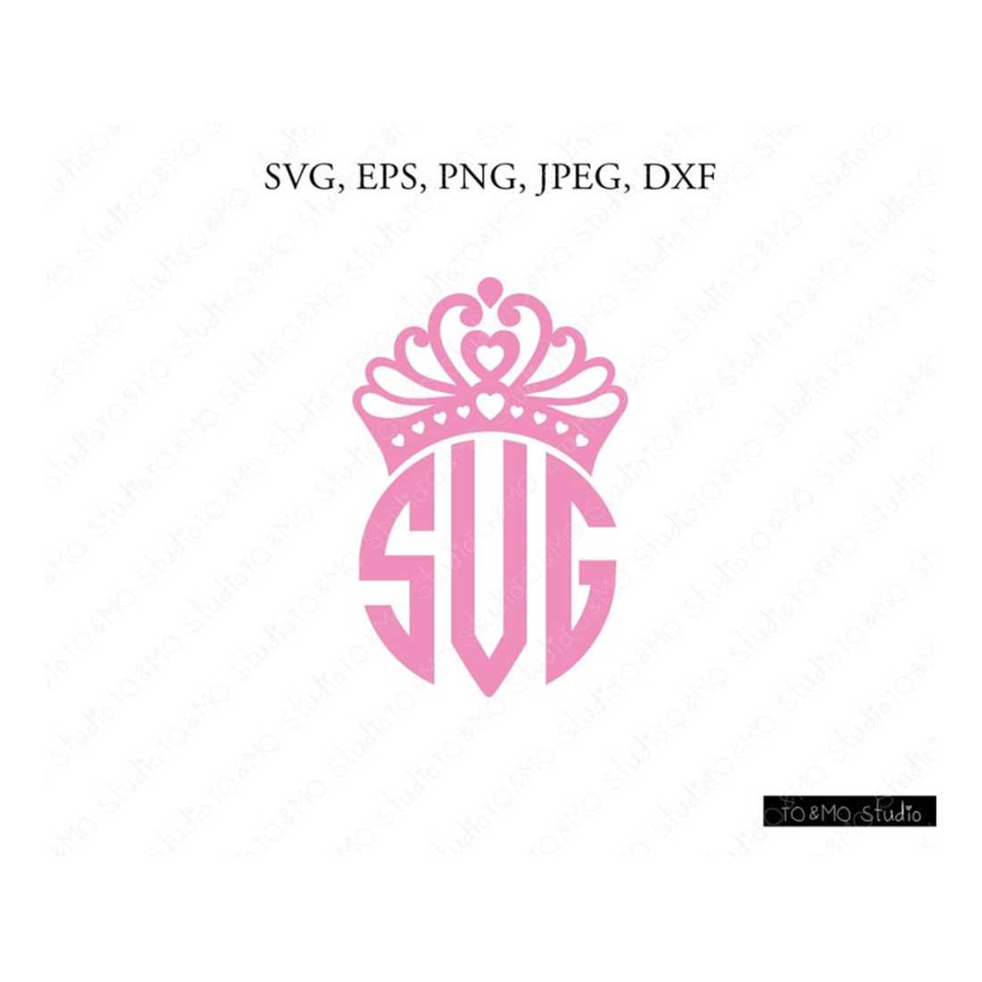 Princess Crown Monogram SVG, Princess Crown SVG, Crown SVg, | Inspire ...