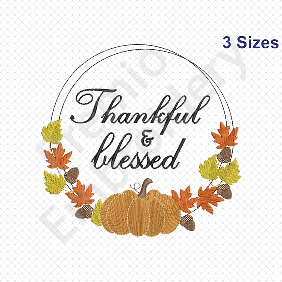 Thanksgiving Embroidery Designs, Thankful Machine Embroidery - Inspire ...