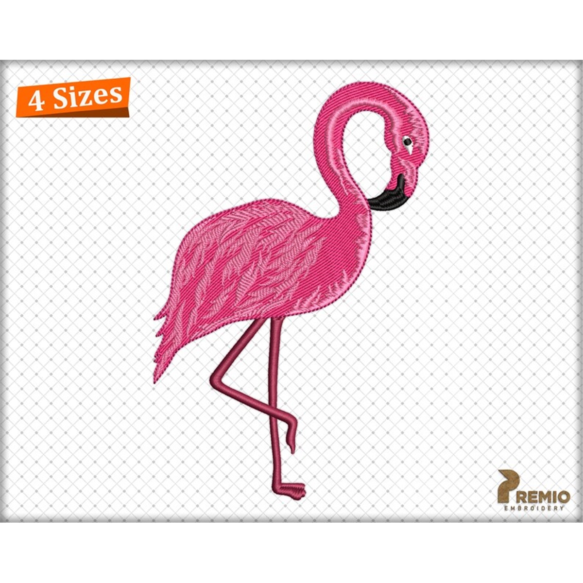 Flamingo Embroidery Design, Pink Flamingo Machine Embroidery | Inspire ...