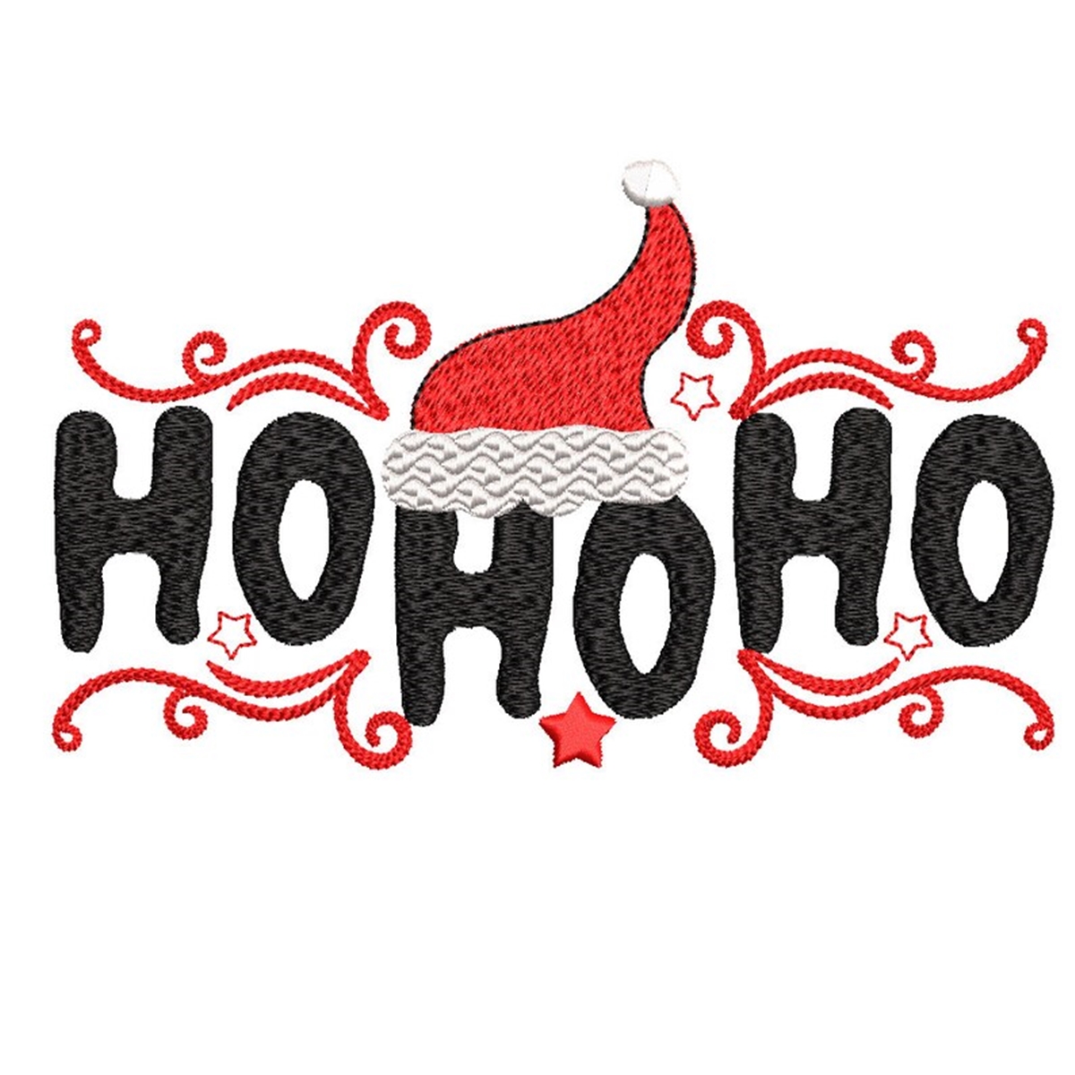 HoHoHo, Christmas embroidery design | Inspire Uplift