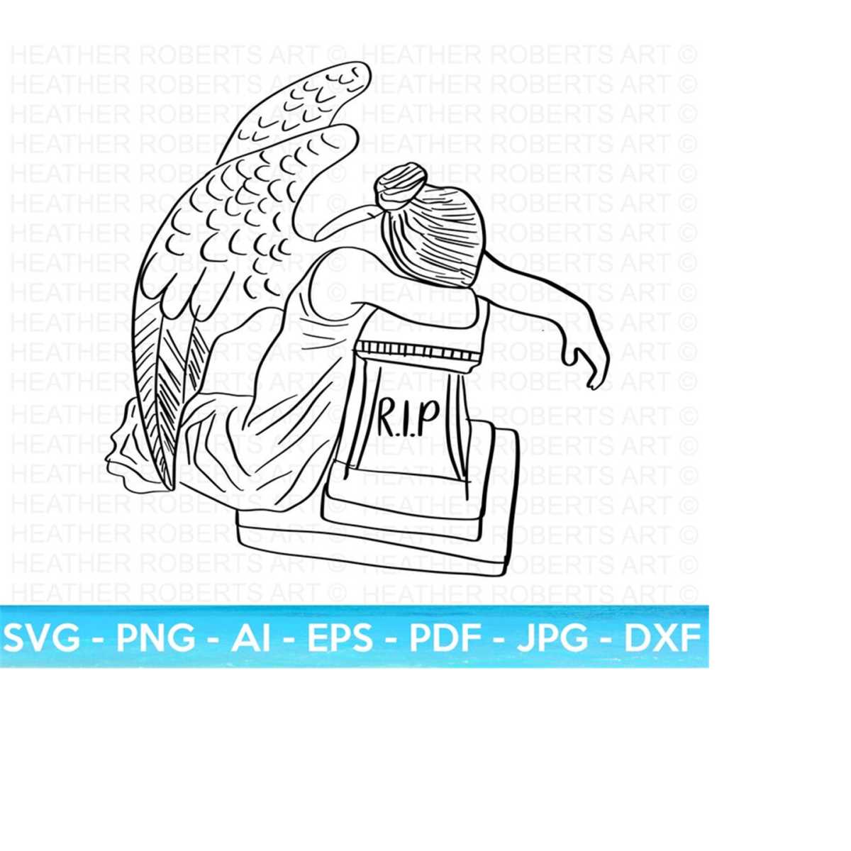 Crying Angel SVG, Angel SVG, In Loving Memory svg, Memorial - Inspire ...
