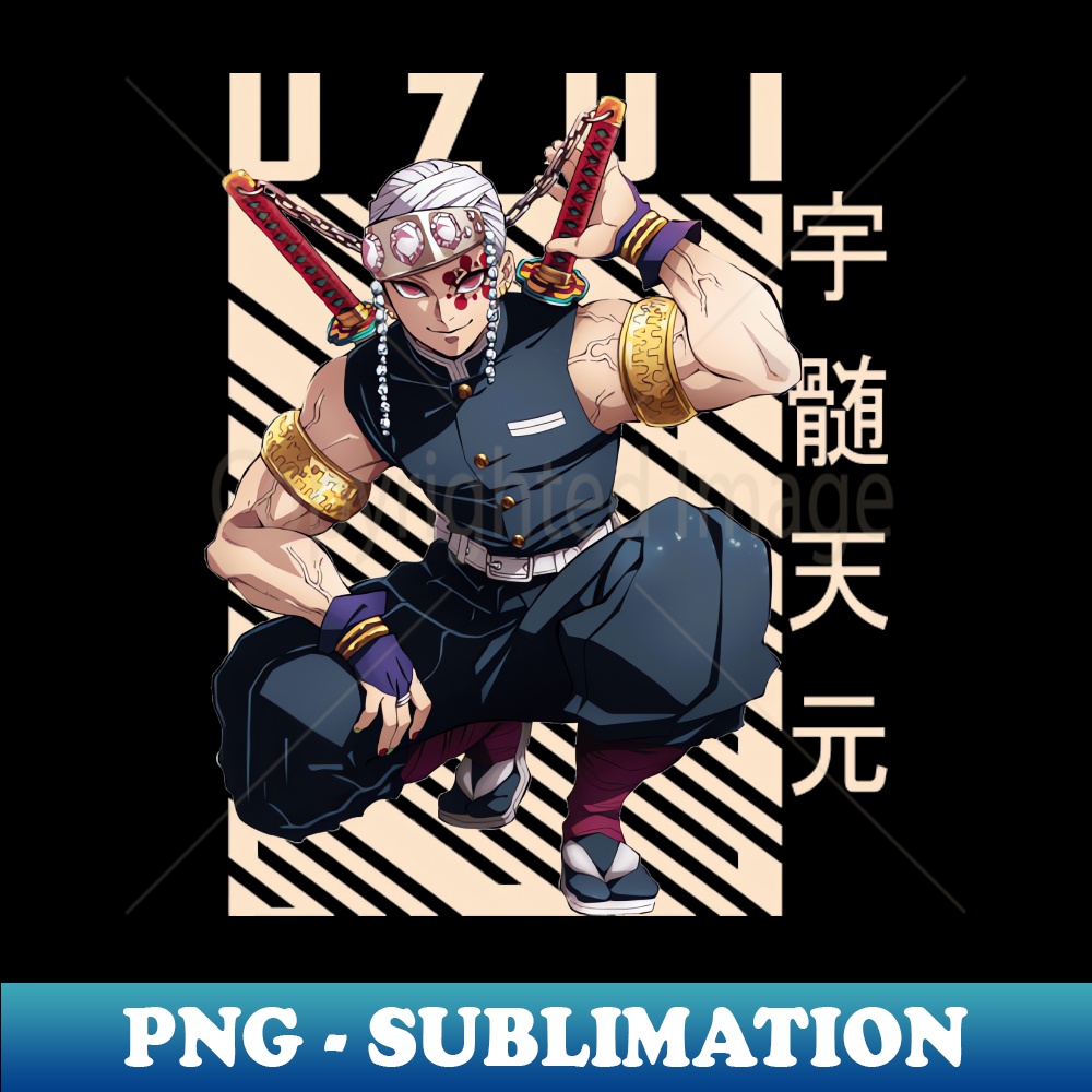 Uzui Tengen - Demon Slayer - PNG Transparent Sublimation Fil - Inspire ...