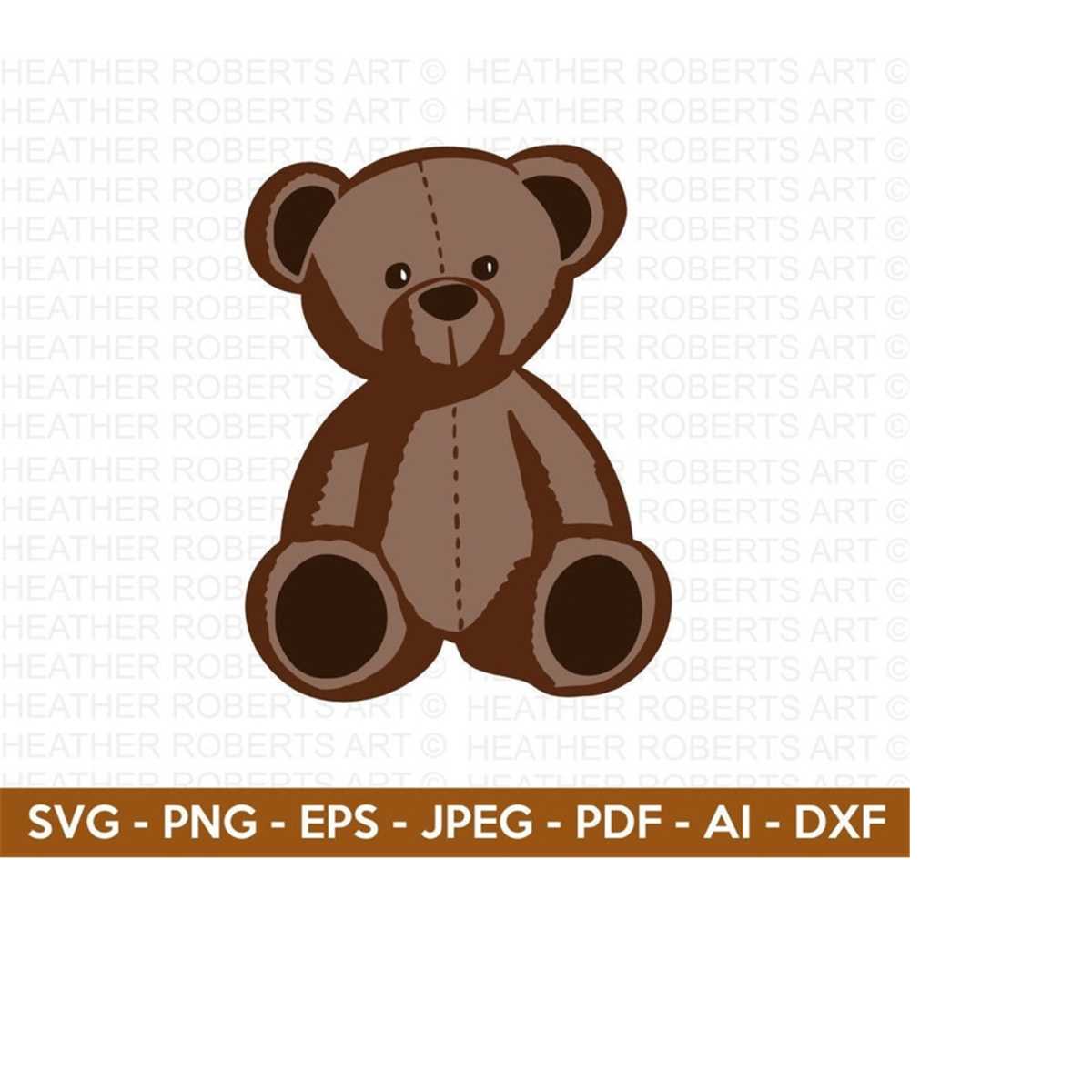 Bear SVG, Stuffed Toy SVG, Bear Clipart, Toy Svg, Gift for K - Inspire ...