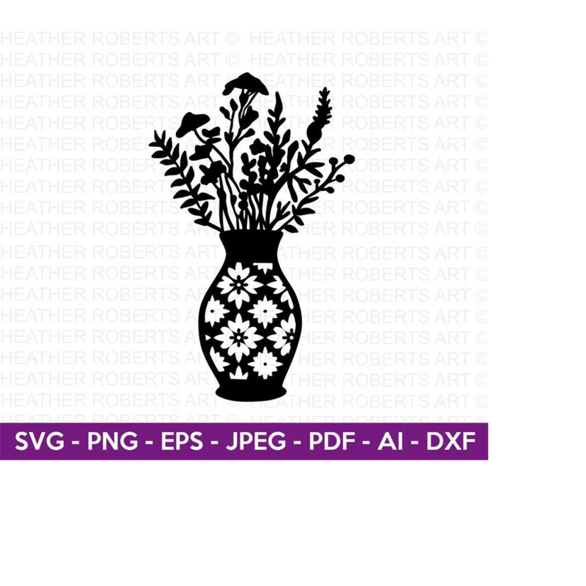 Vase of Flowers Svg. Plants SVG, Flower SVG, Plant Lover SVG | Inspire ...