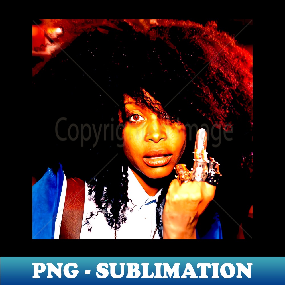 Erykah Badu 80s Middle Finger - Premium Sublimation Digital | Inspire ...