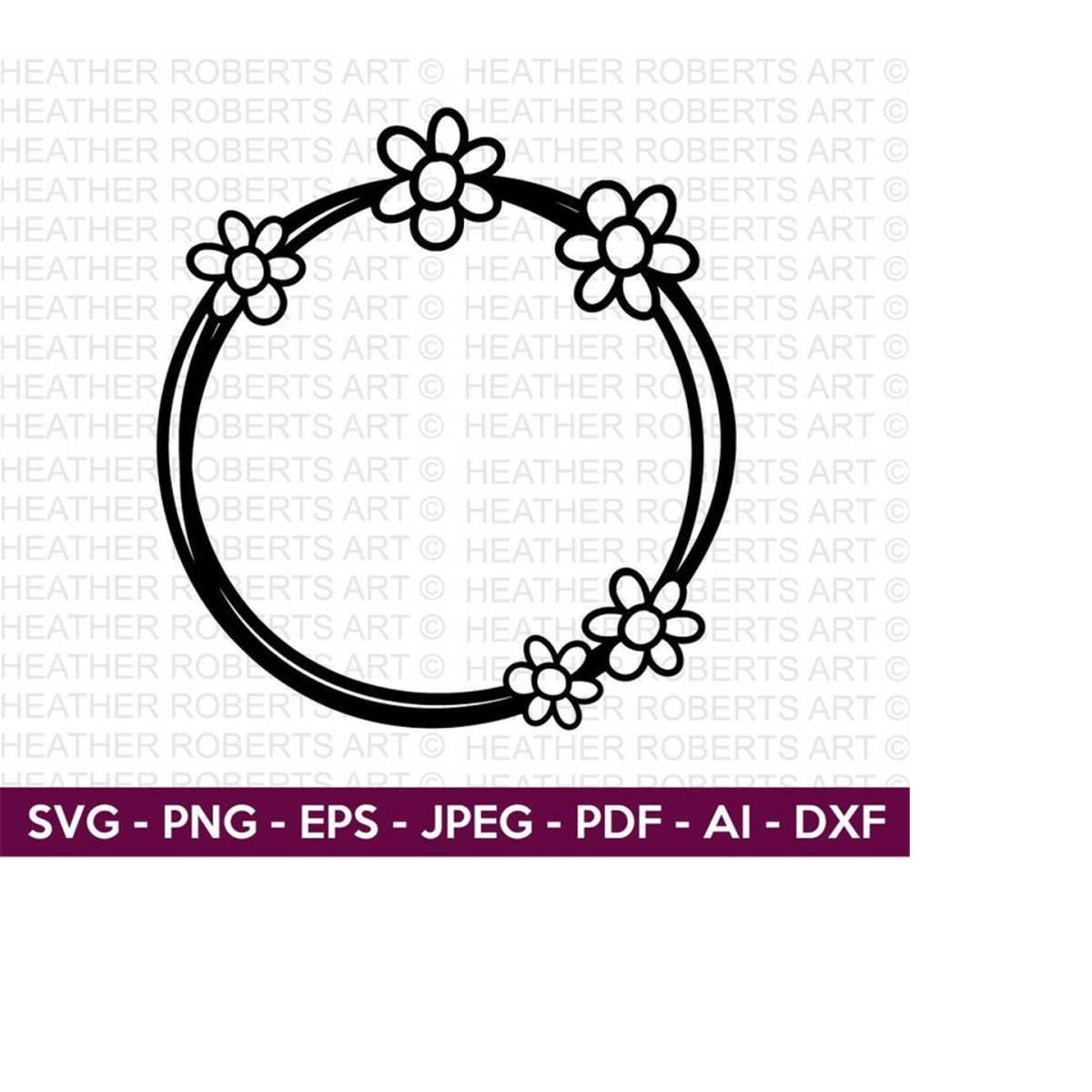 Flower Circle Doodle Svg,Circle SVG, Sketch, Hand-drawn Circ | Inspire ...