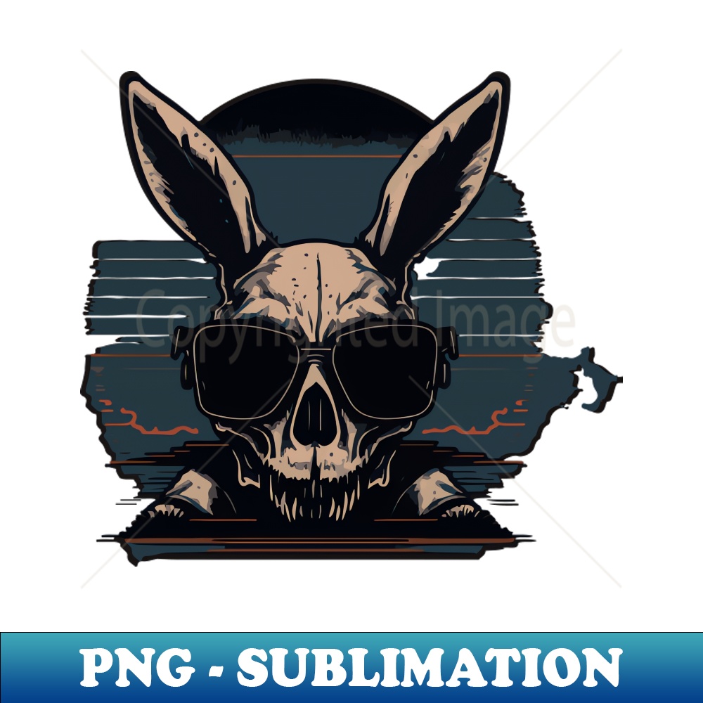 Badass Skeleton Bunny - Special Edition Sublimation PNG File | Inspire ...