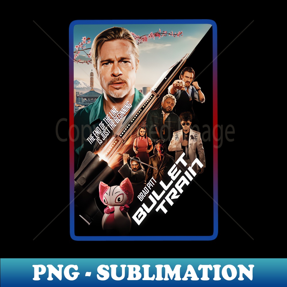 Bullet Train Fan Art Poster Brad Pitt - Modern Sublimation P - Inspire ...