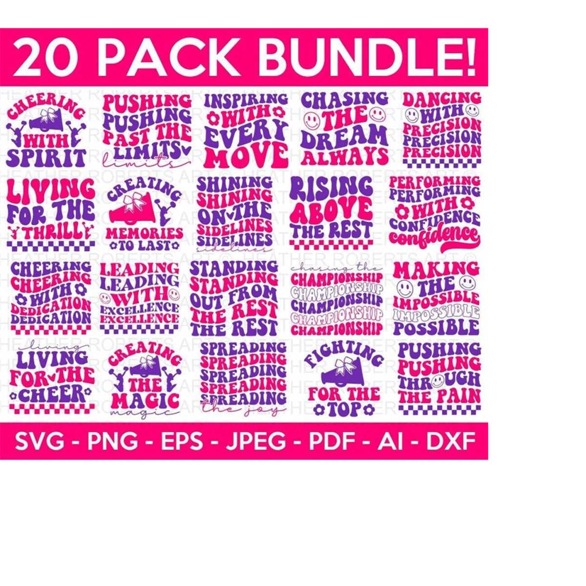 Retro Cheerleader SVG Bundle, Cheerleading SVG, Cheer Svg, M - Inspire ...