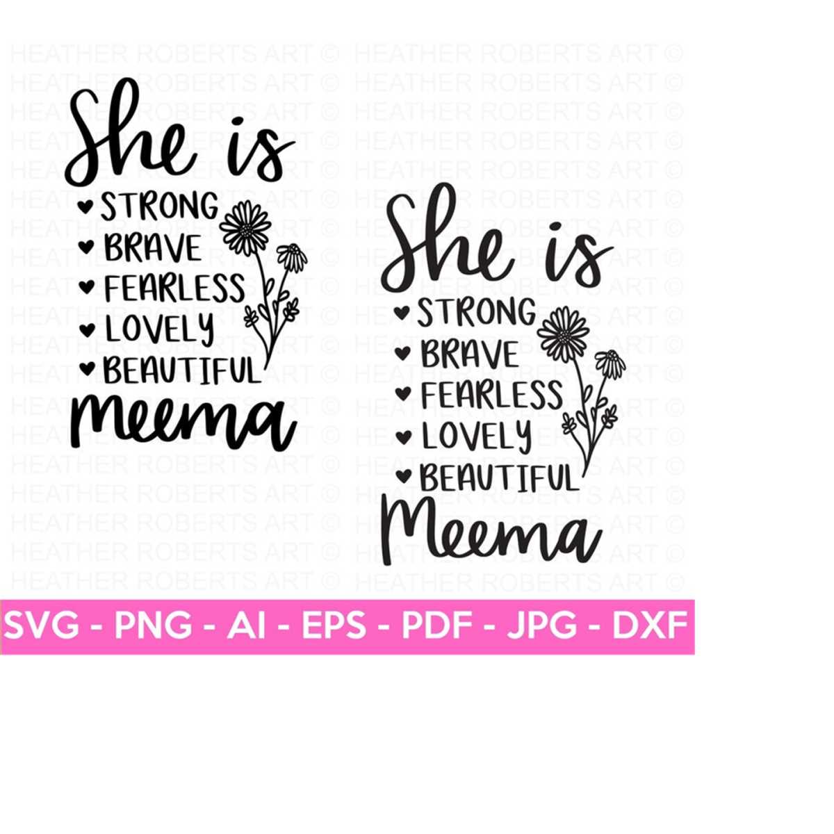 Custom Order - She is Meema SVG, Mother SVG, Blessed Mom svg - Inspire ...