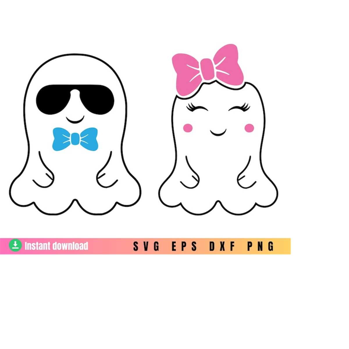 Ghost svg, Outline Ghost boy girl SVG, Halloween svg, Girl g | Inspire ...