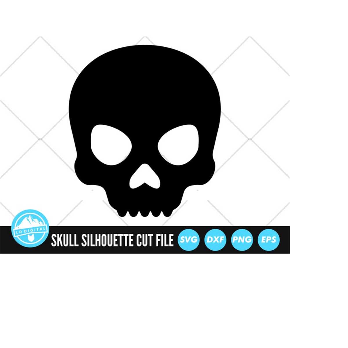 Skull SVG Files | Skeleton Skull Cut Files | Skull Silhouett - Inspire ...