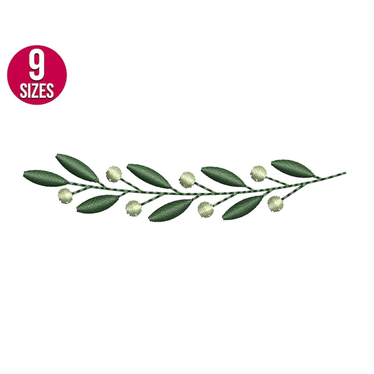 Olive branch, Leaf border, Machine embroidery design, Instan | Inspire ...