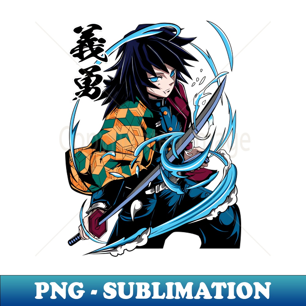 Tomioka Giyu Demon Slayer - PNG Transparent Sublimation Desi | Inspire ...