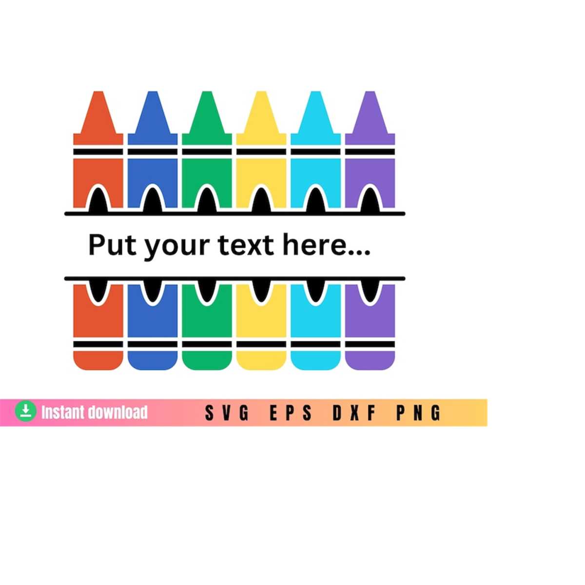 Crayon Monogram svg, Split Monogram Svg, Crayon cut files, - Inspire Uplift